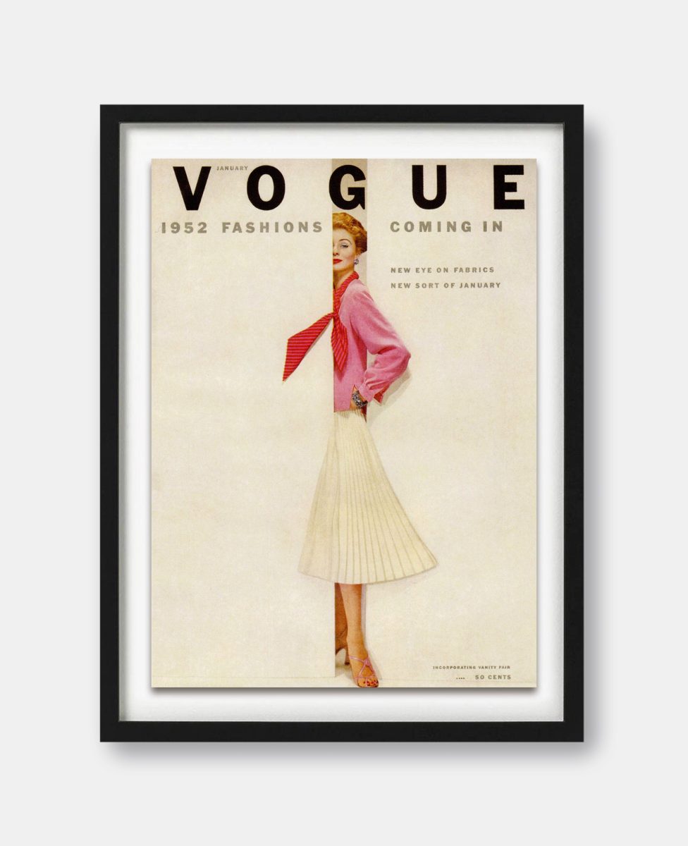 Vogue January 1952 Cover Print - The Curious Desk