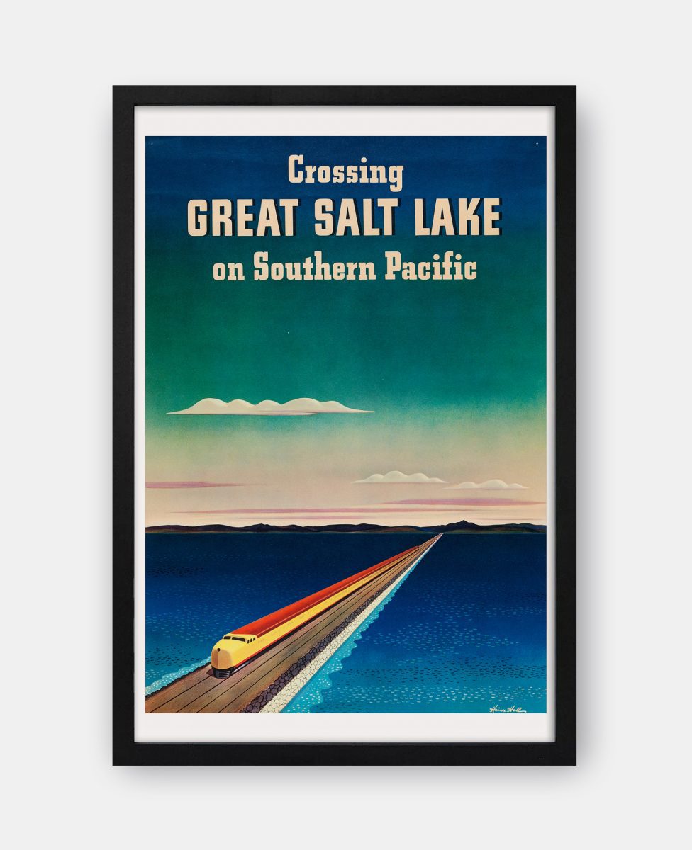 Great Salt Lake (Southern Pacific) 1940s Poster - The Curious Desk