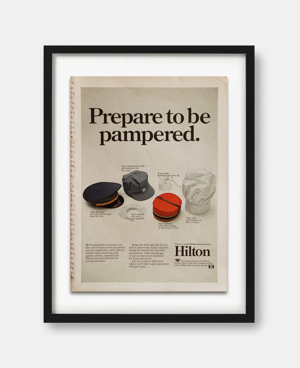 Hilton 1960s Magazine Ad - The Curious Desk