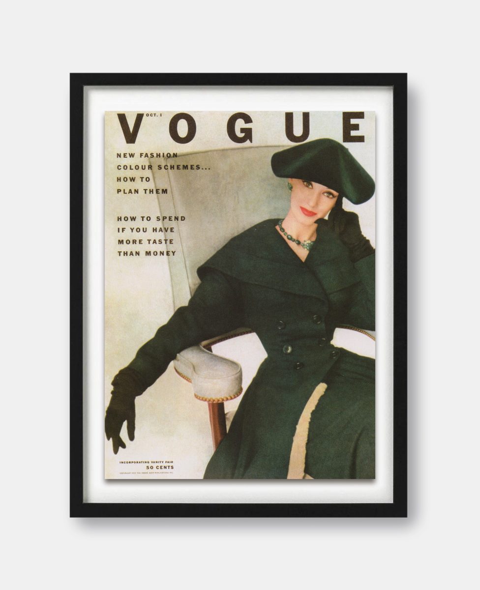 Vogue October 1952 Cover Print - The Curious Desk