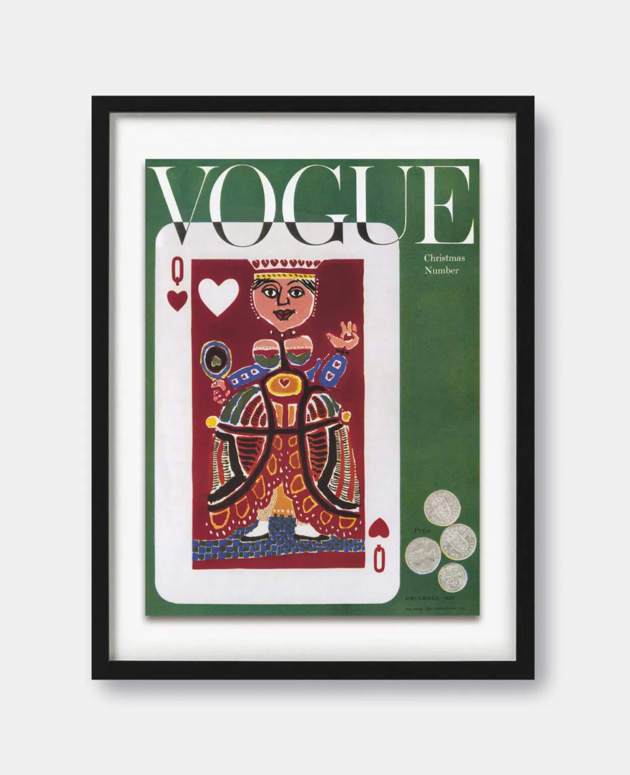 Vogue December 1953 Cover Print - The Curious Desk