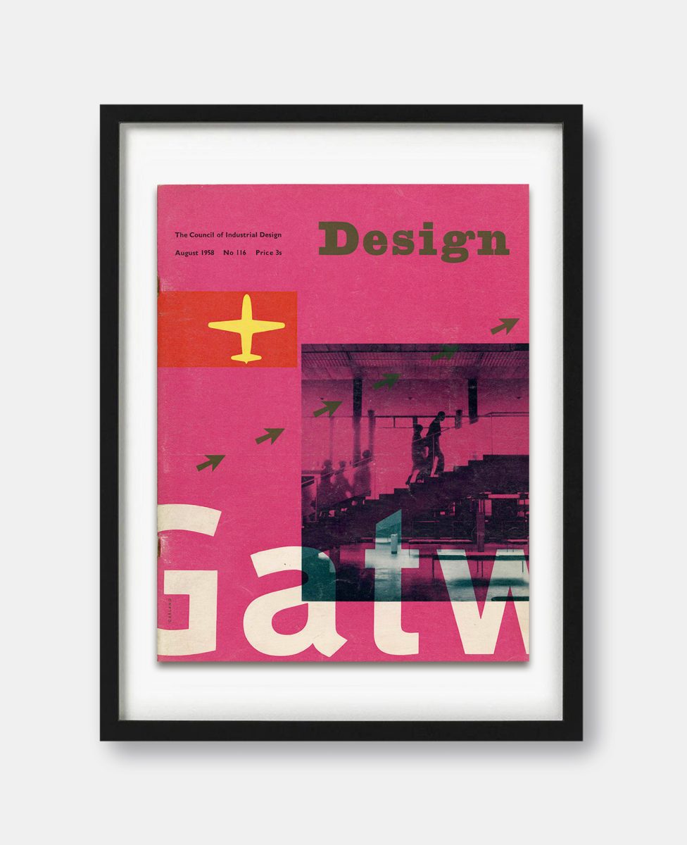 Design Magazine August 1958 Cover Print - The Curious Desk