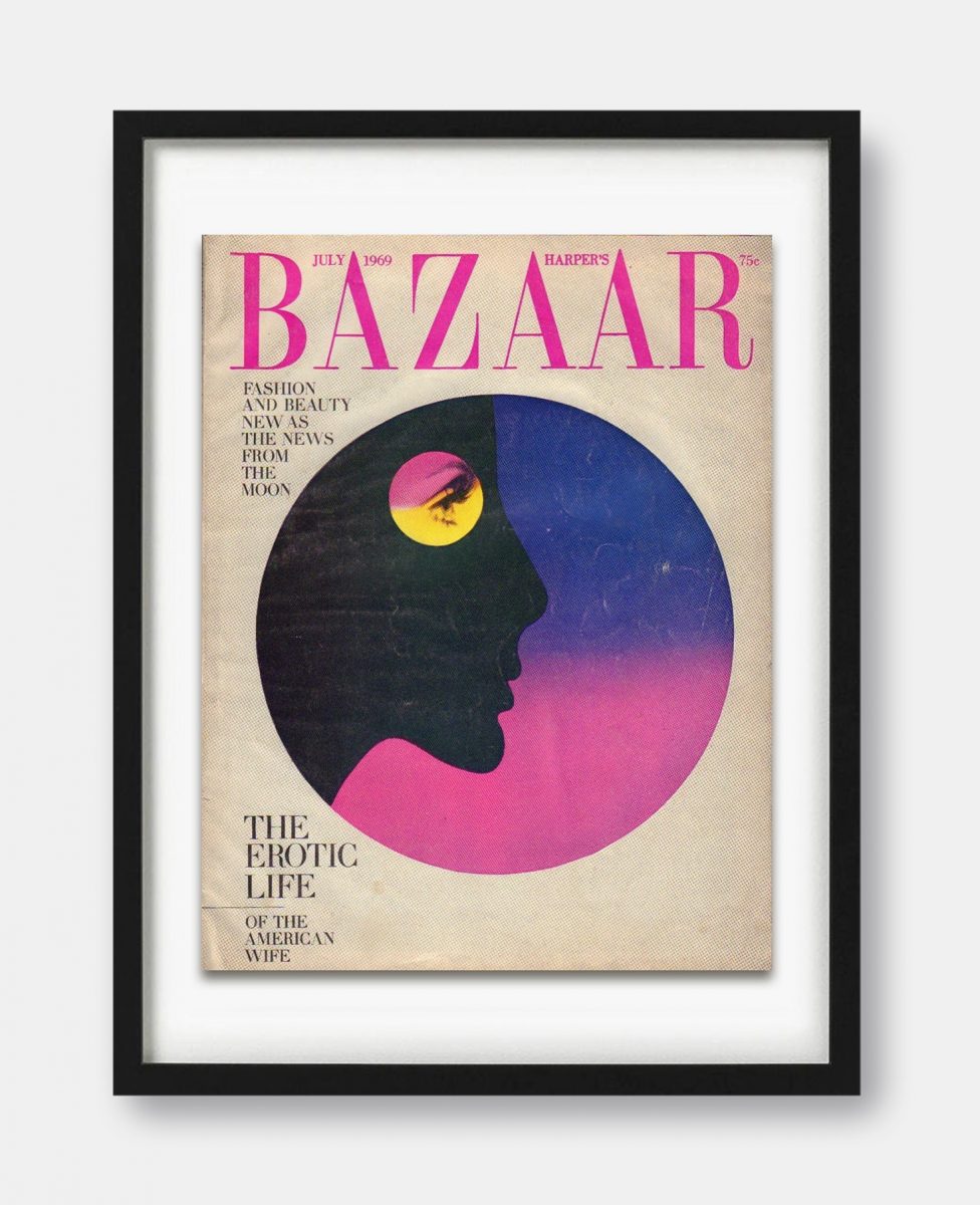 Harper’s Bazaar July 1969 Cover Print - The Curious Desk