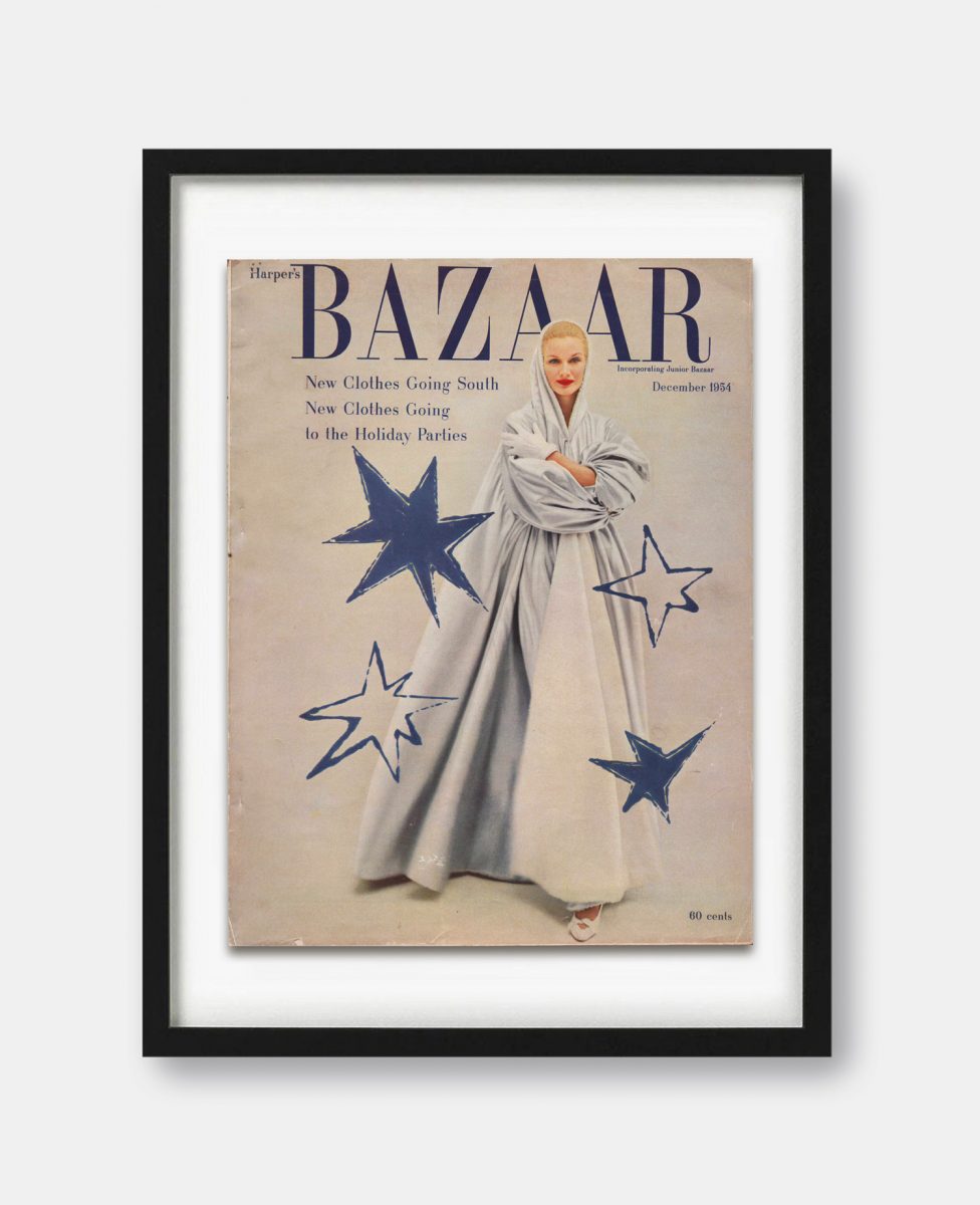 Harper's Bazaar December 1954 Cover Print - The Curious Desk