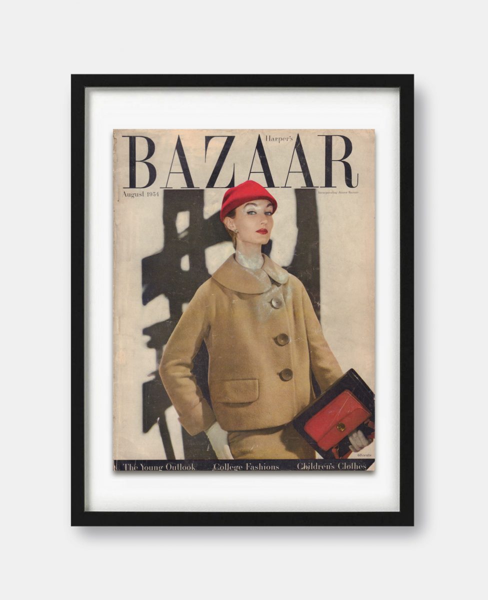 Harper’s Bazaar August 1954 Cover Print - The Curious Desk