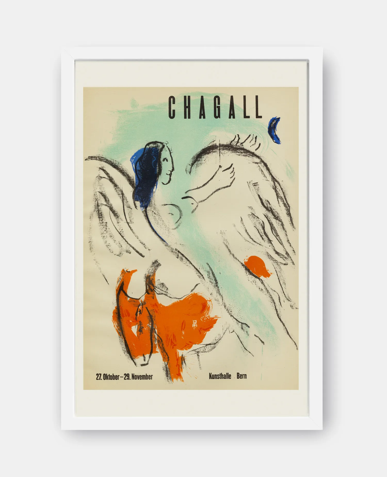 Marc Chagall – Kunsthalle Bern – 1957 Exhibition Poster Print - The ...