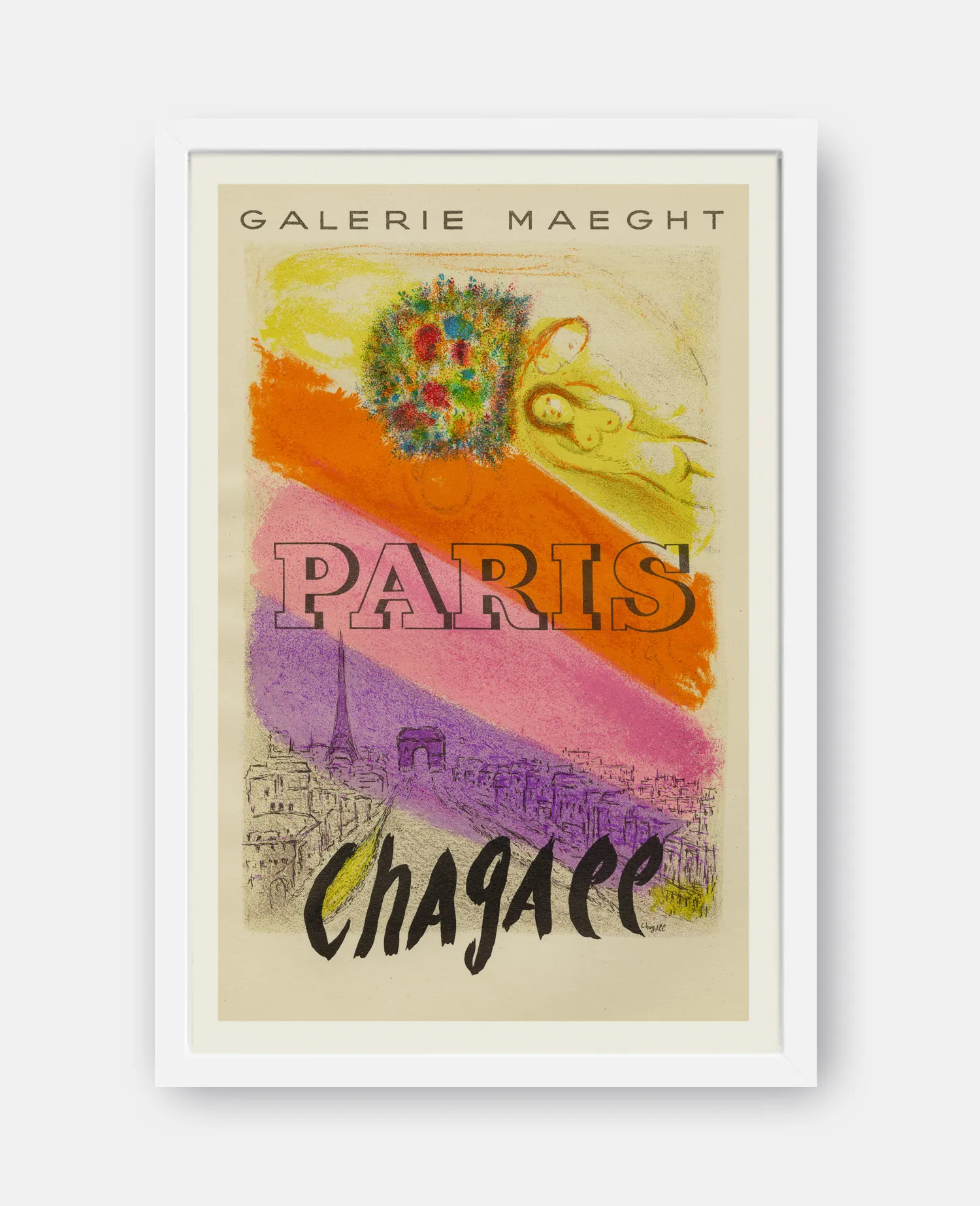 Marc Chagall – Paris – 1954 Exhibition Poster Print - The Curious Desk