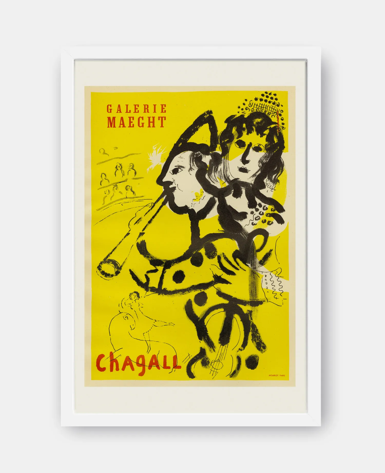 Marc Chagall Galerie Maeght 1957 Exhibition Poster Print The