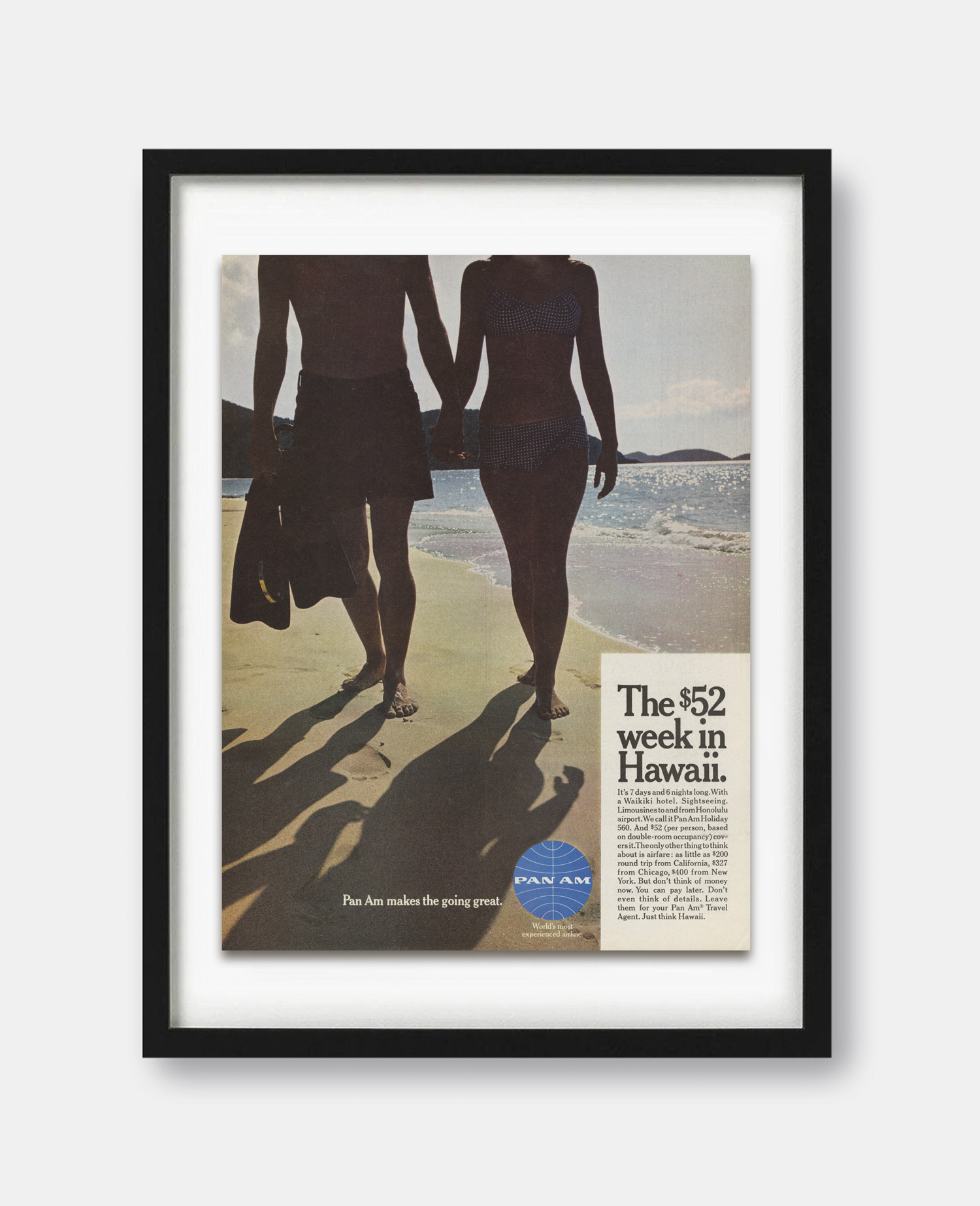 Pan Am 1960s Magazine Ad - The Curious Desk