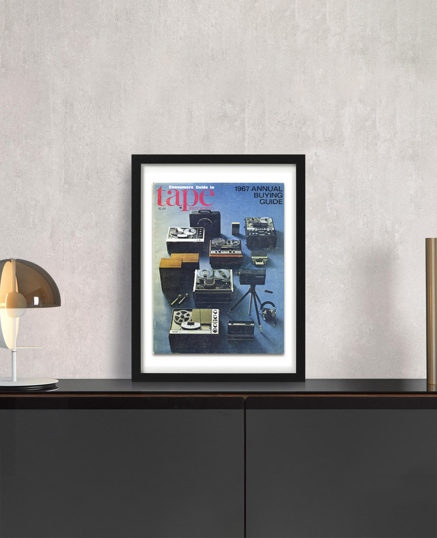 Tape Recording Magazine 1967 Cover Print - The Curious Desk